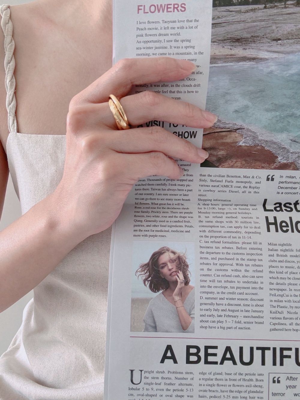 Trio Ring – Snowdrop Spring